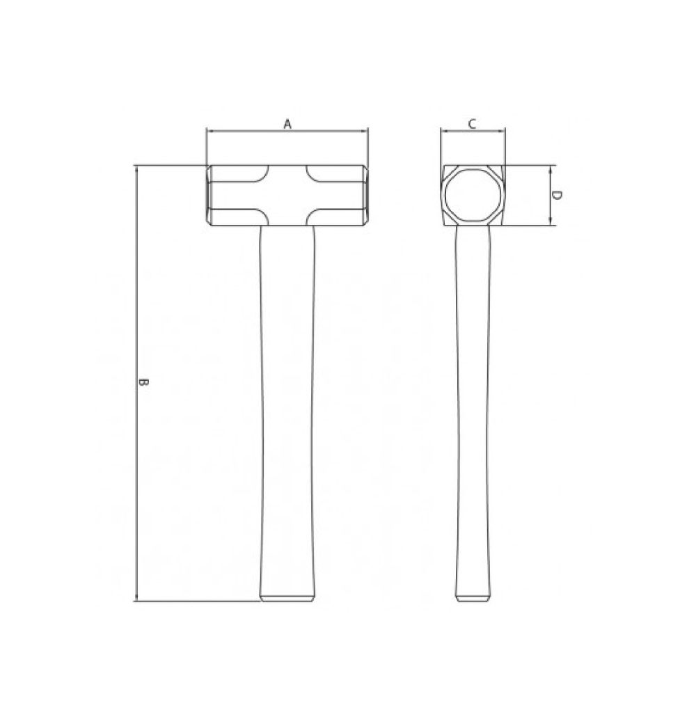 Combo cabeza octagonal